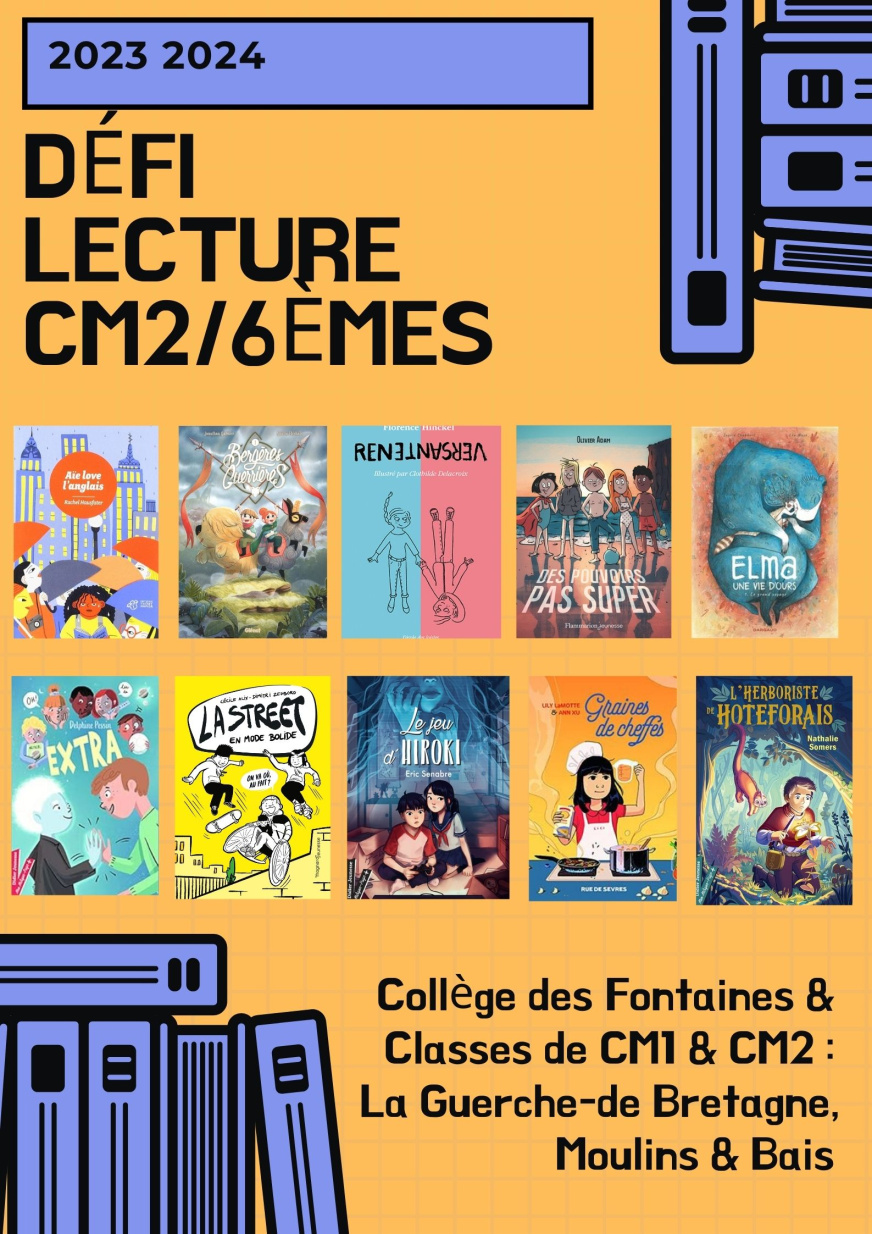 Défi Lecture CM2/6es 2023/2024 - Collège des Fontaines